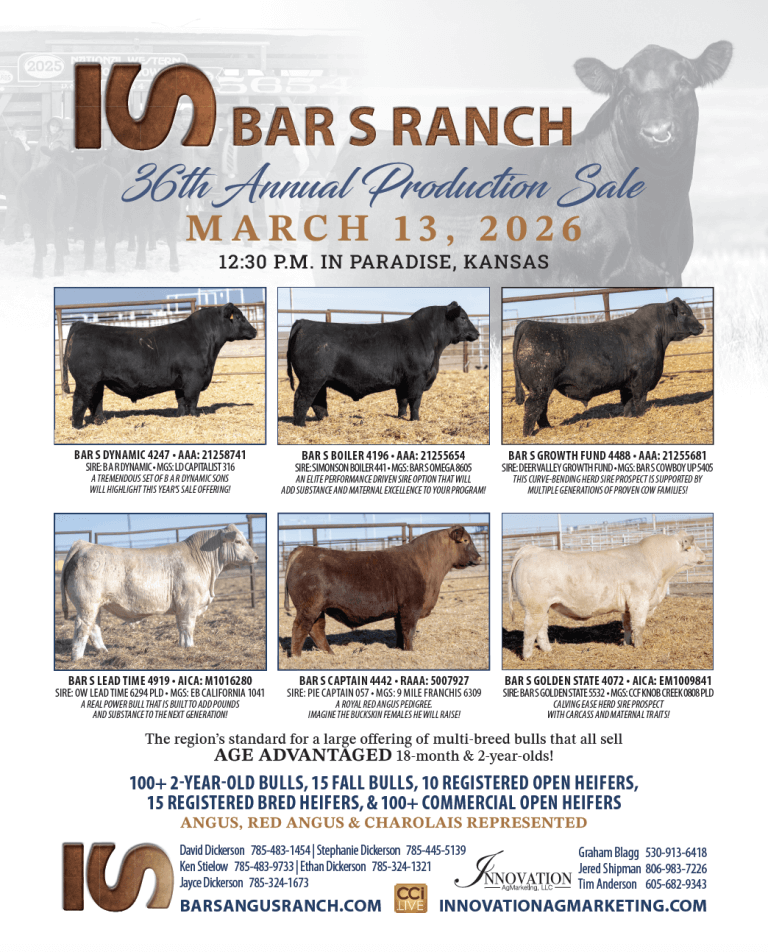 Bar S Ranch 36th Annual Production Sale | Innovation AgMarketing, LLC